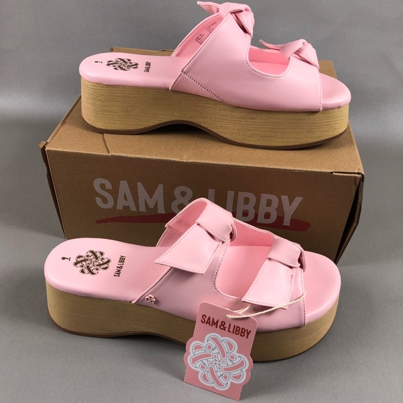 Sam & Libby | Shoes | Sam And Libby Womens Indie Double Bow Wooden ...